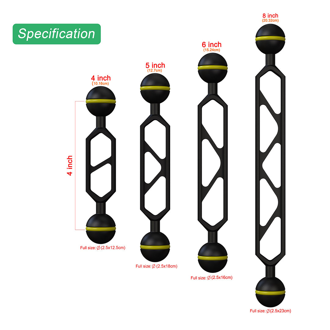 Seafrogs - Double Ball Arm for Diving Tray – Sanghinga